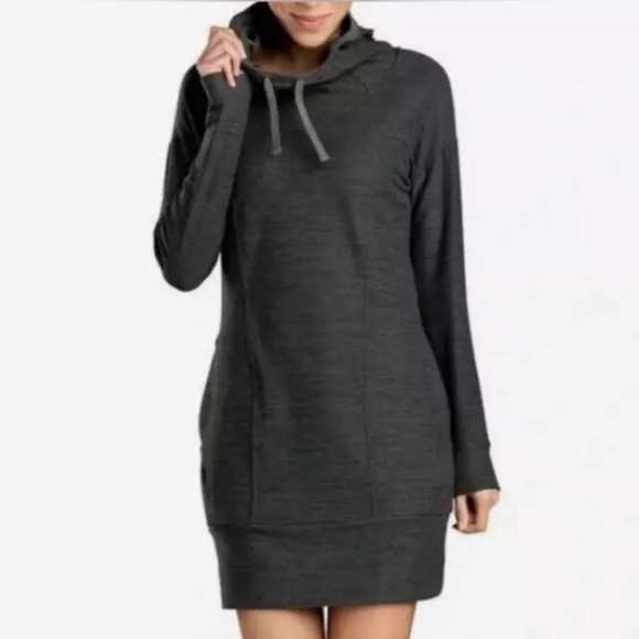 Toad&Co | Dresses | Toad Co Intermosso Gray Hooded Dress Size Small ...
